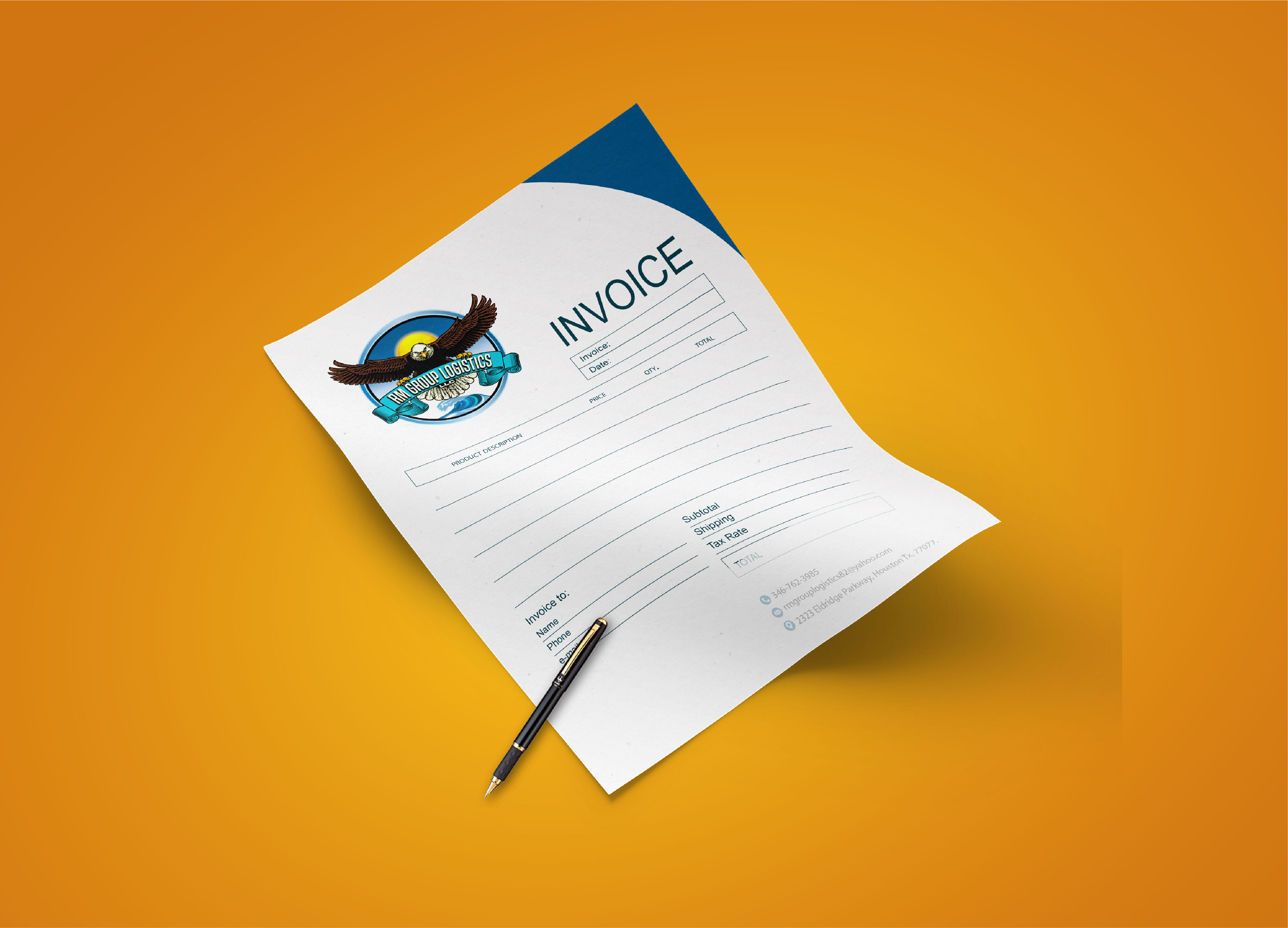 Custom Invoice Design - Kazigraphix