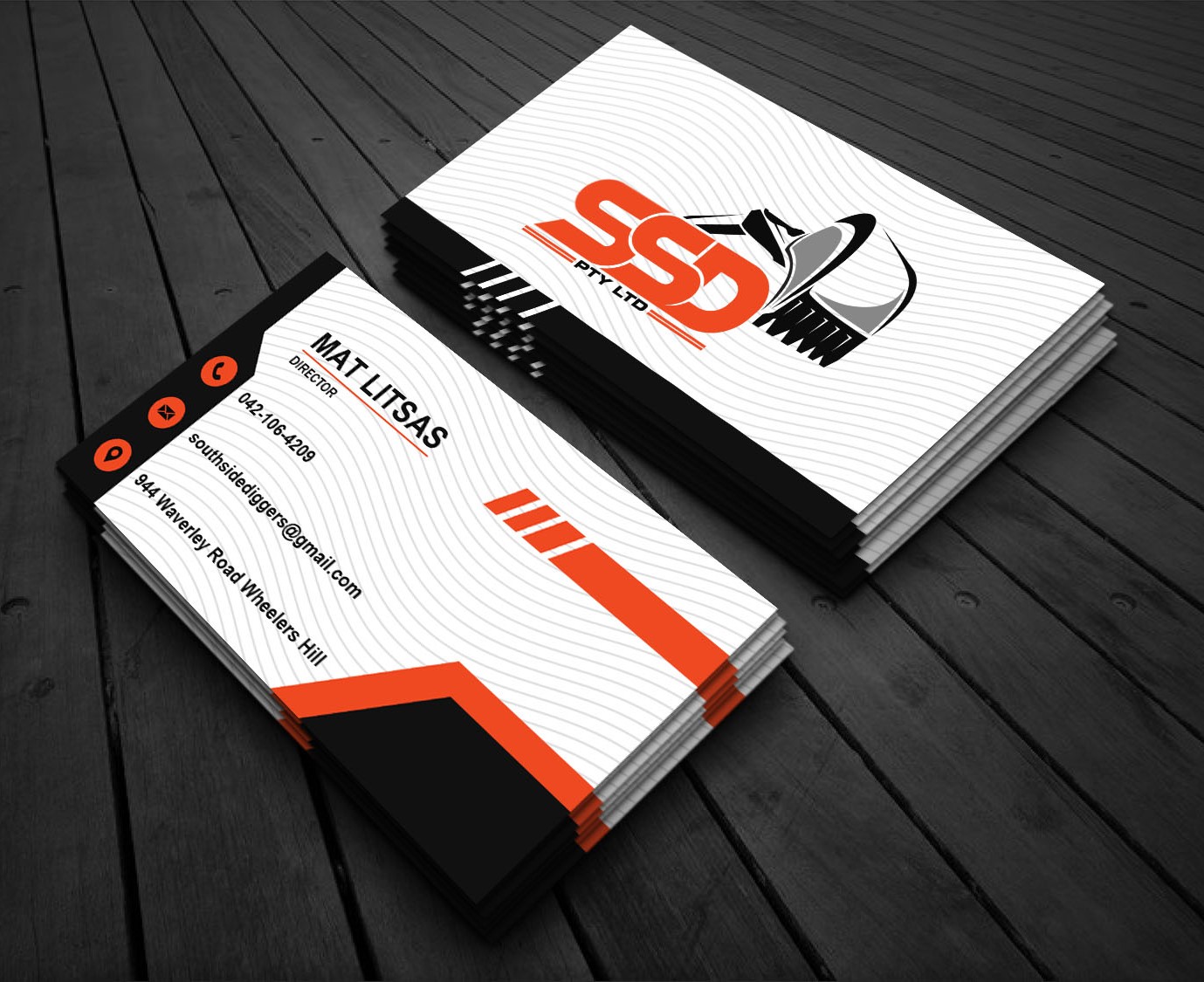 Custom business card design - Kazigraphix