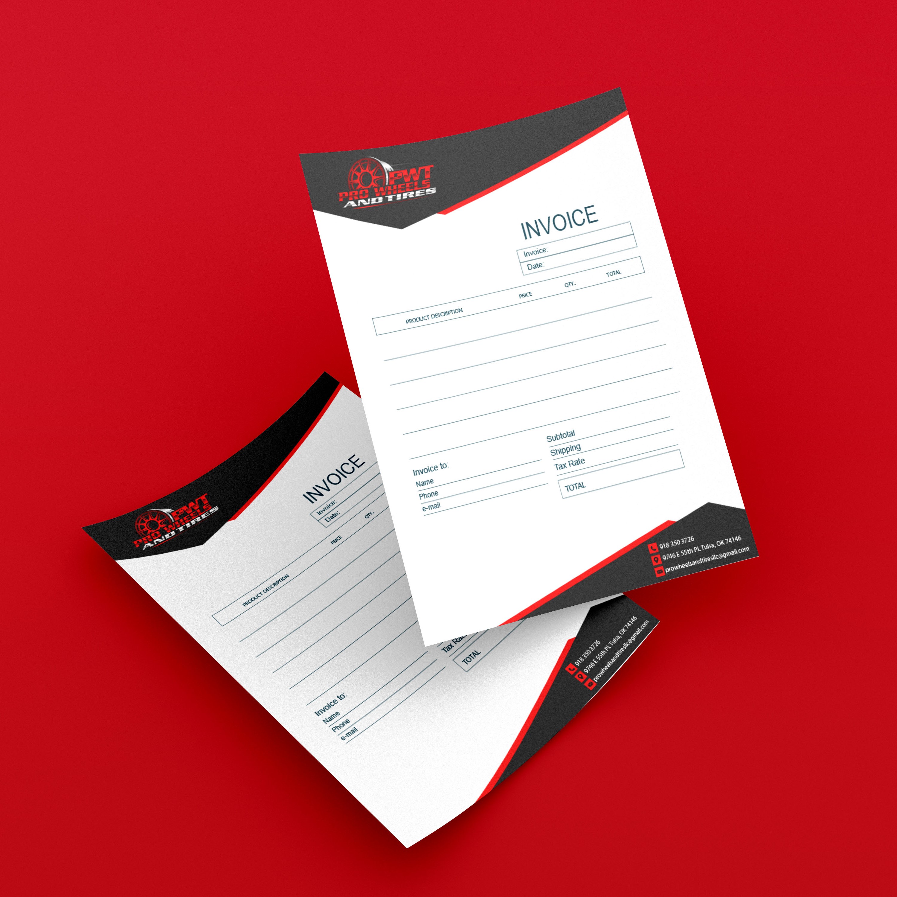 Custom Invoice Design - Kazigraphix