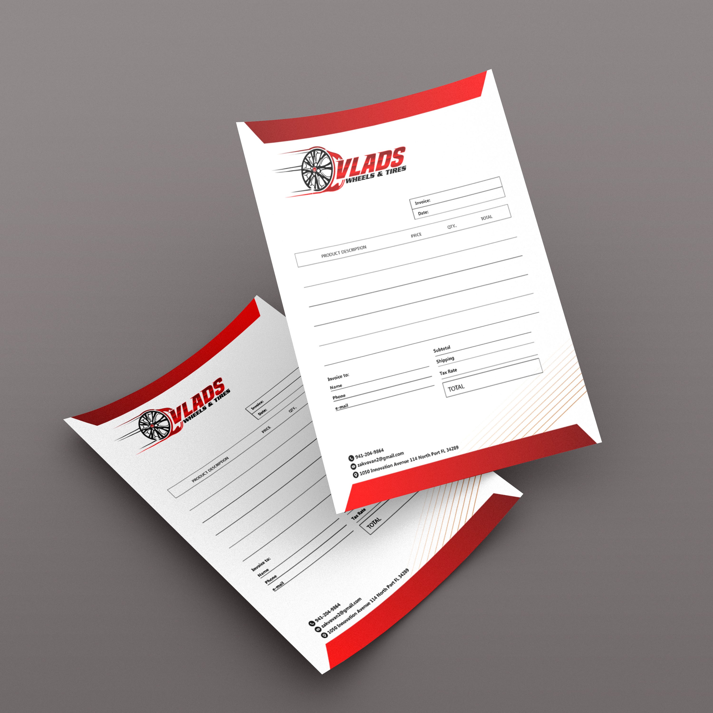 Custom Invoice Design - Kazigraphix