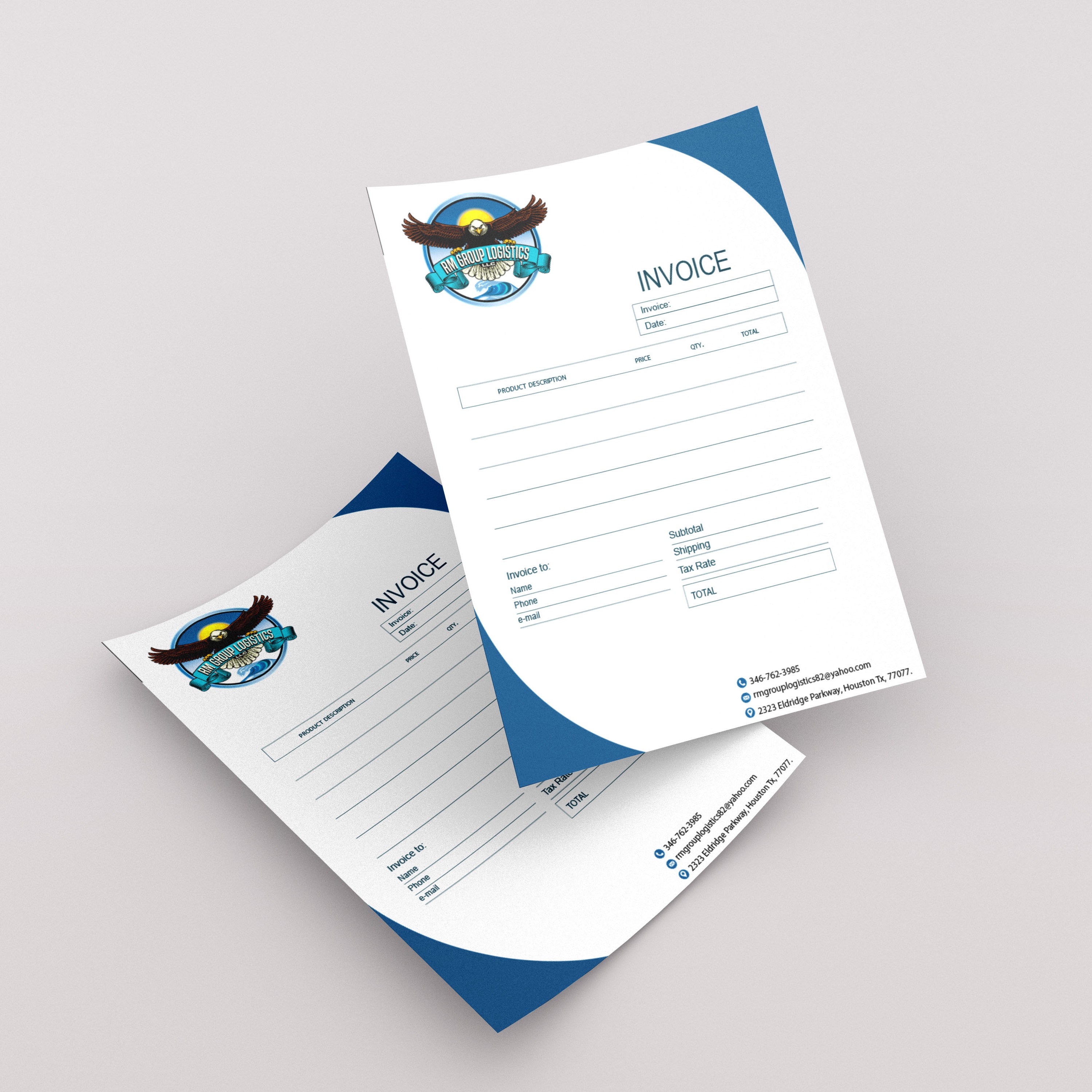 Custom Invoice Design - Kazigraphix